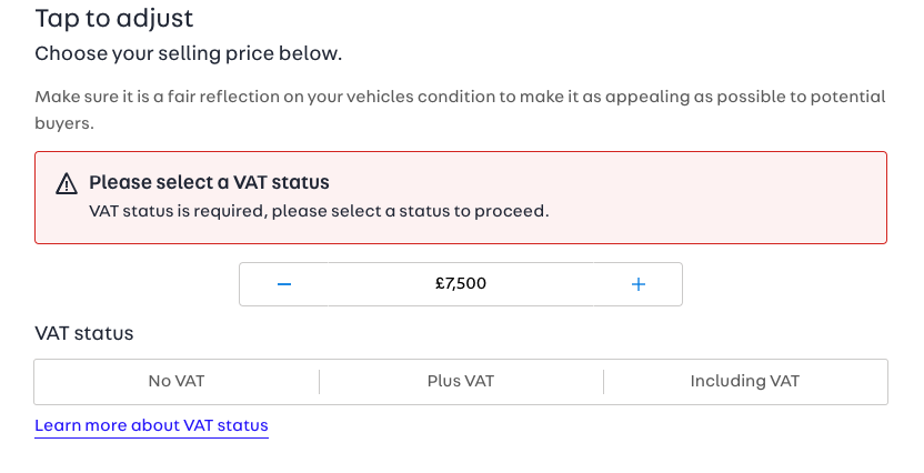 How do I add VAT to my advert? – Autotrader UK