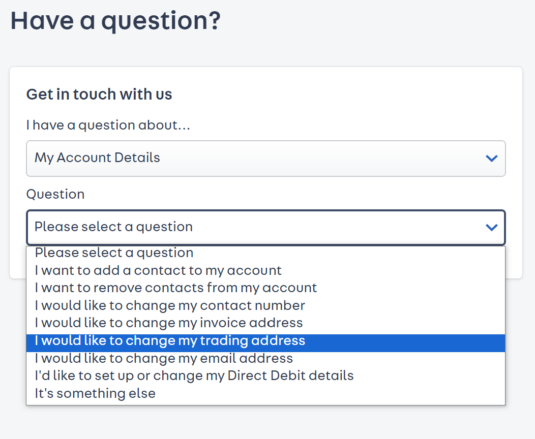 How do I change my trading address? – Auto Trader UK